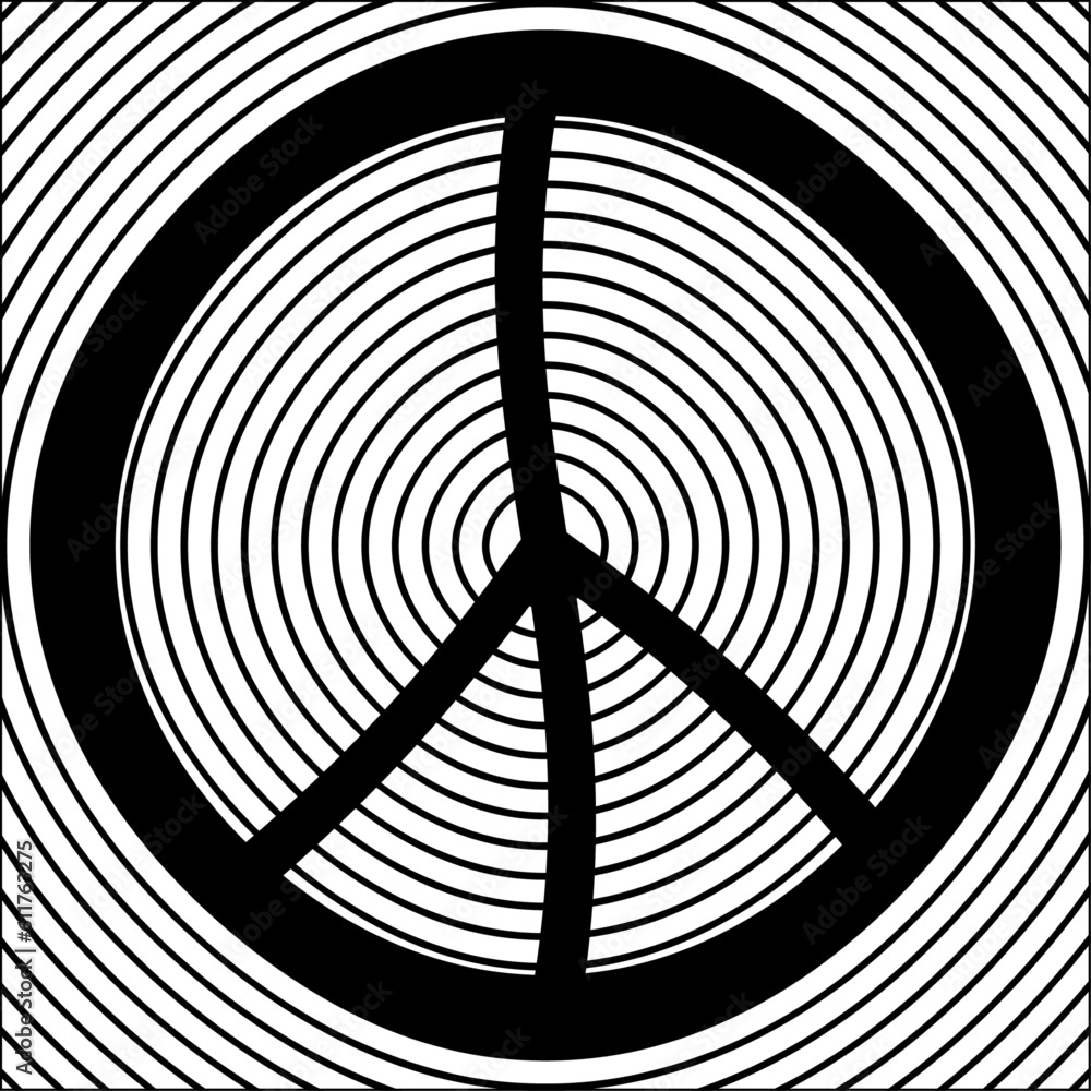 A Vector of Peace Symbol Design Stock Vector | Adobe Stock