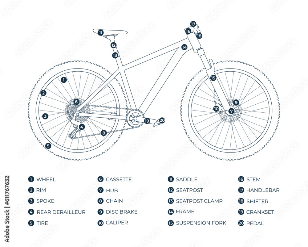 Vetor de Infographic of construction components, mountain, cross ...