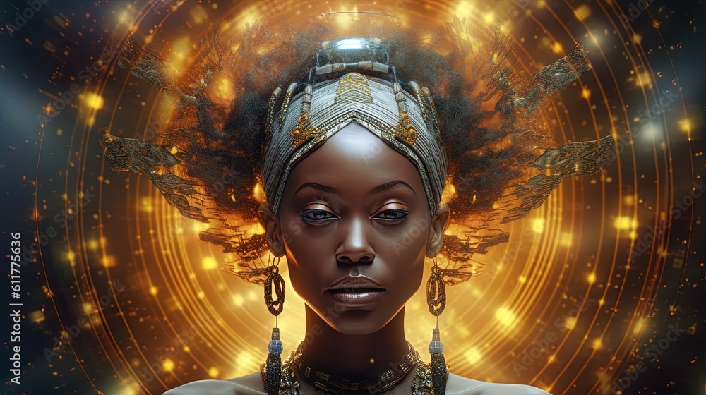 Mindfulness consciousness, New Age concept of Starseed. Beautiful ...