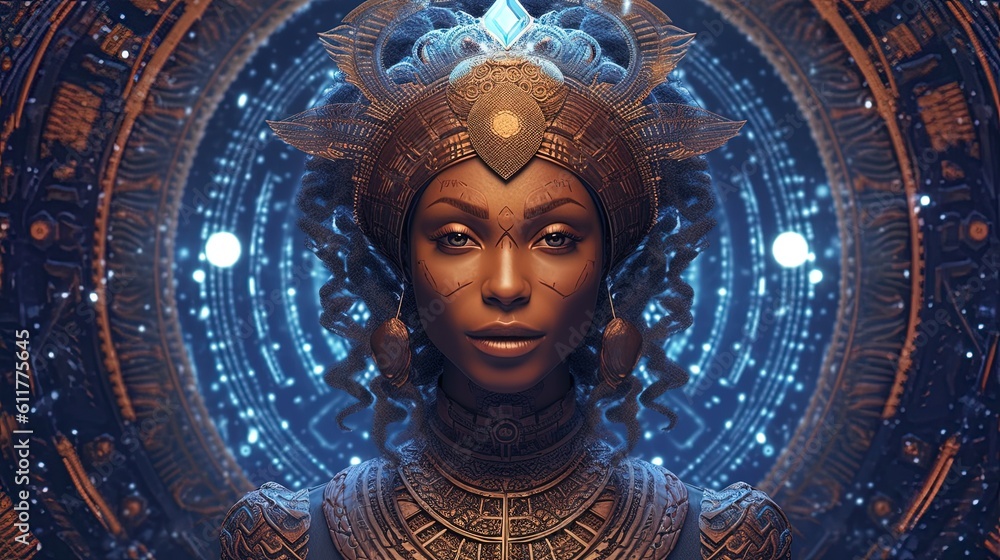 Mindfulness consciousness, New Age concept of Starseed. Beautiful ...