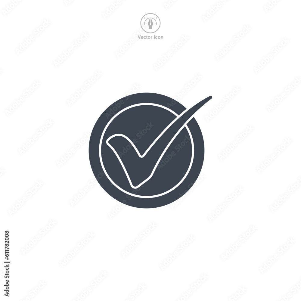 Vetor de Check Mark icon. A simple yet powerful vector illustration of ...