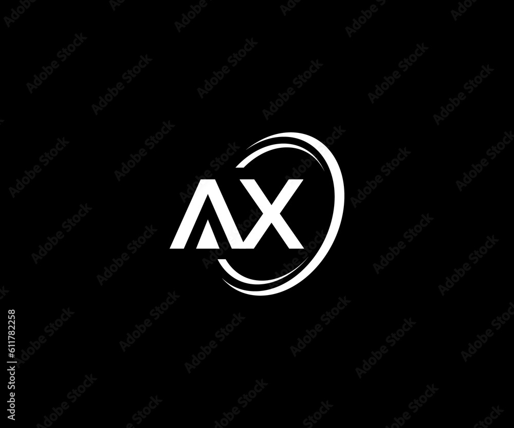 ax logo Stock Vector | Adobe Stock