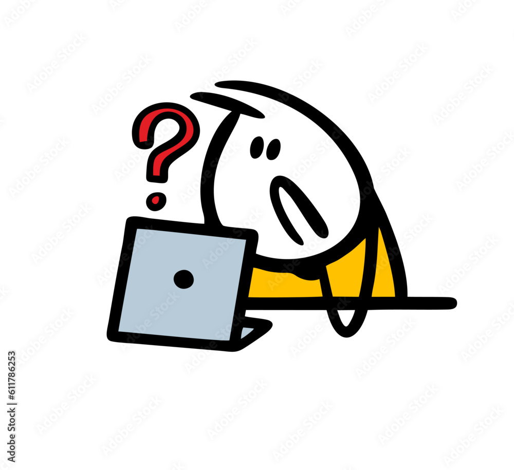 Sad Boy Stick Figure