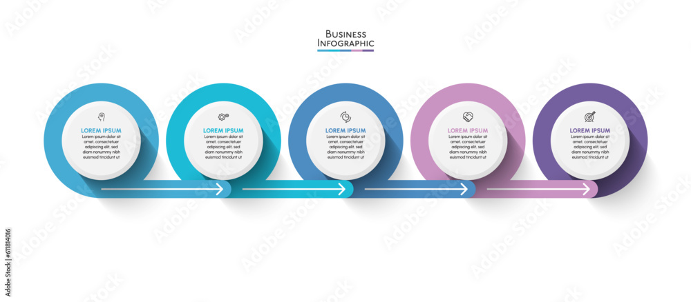 Business data visualization. timeline infographic icons designed for ...