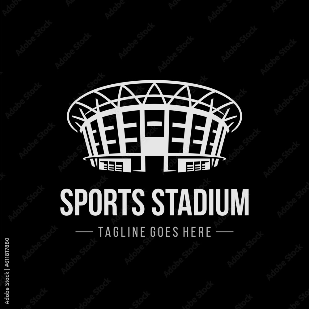 Poster Great Soccer Stadium Logo Illustration – Wall Art | UkPosters