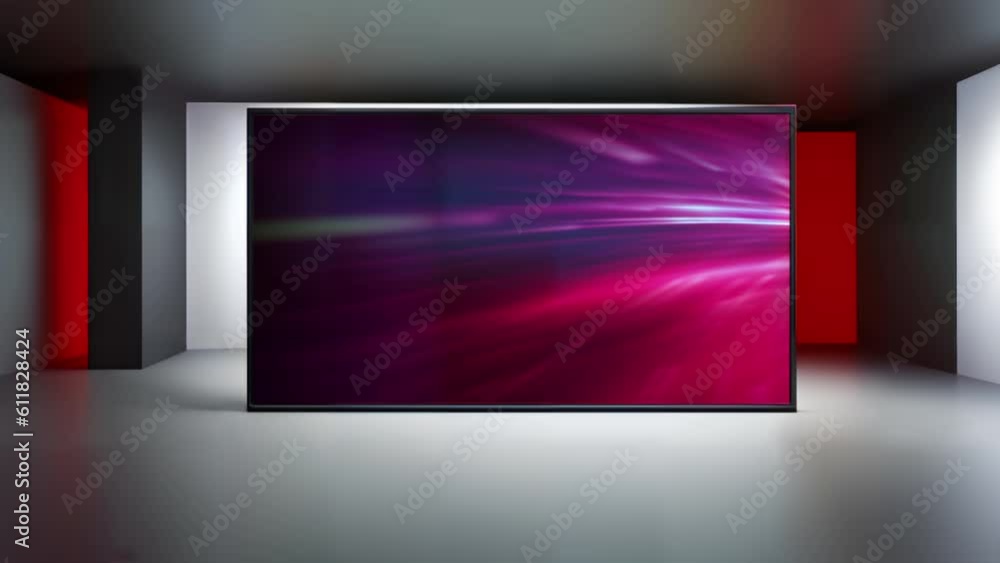 Immersive Virtual TV Studio Background Loop for Seamless News Updates ...