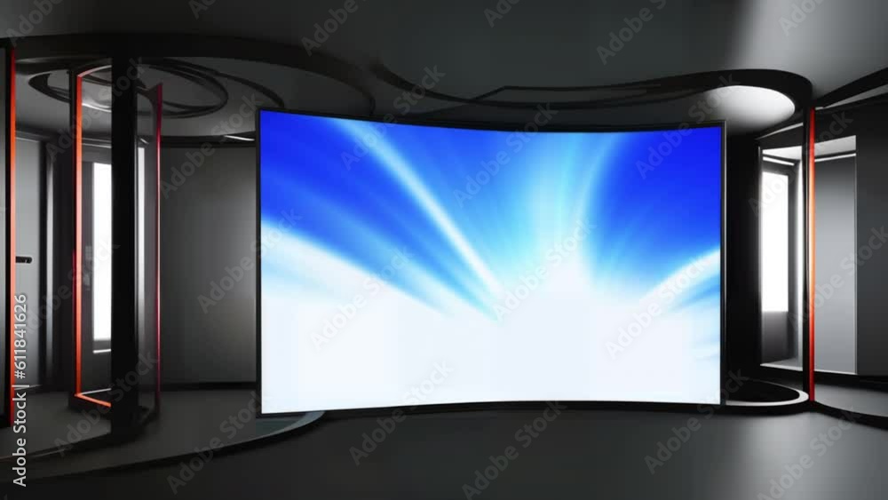 Enhance Productions with Virtual TV Studio Background Loop Stock Video ...