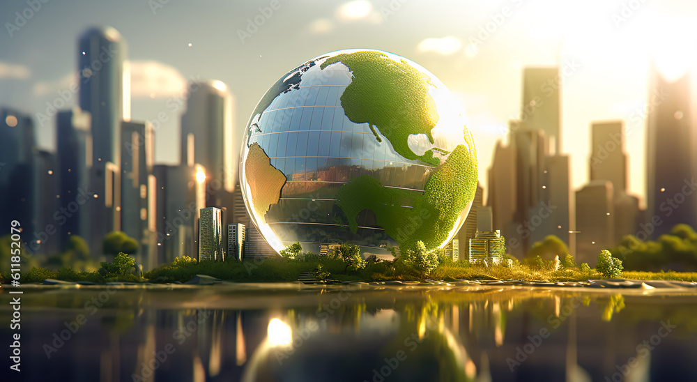 Smart city,Sustainable Living or eco friendly concepts.community design ...