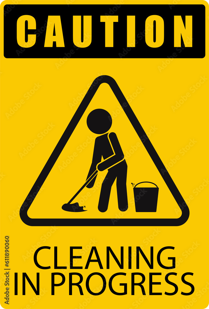 Printable safety sign stickman moping floor with water icon for safety ...