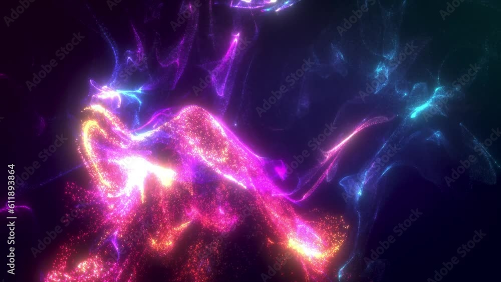 Flaming Galaxy Abstract Fluid Dynamics and Sparkling Vortex. Digital ...