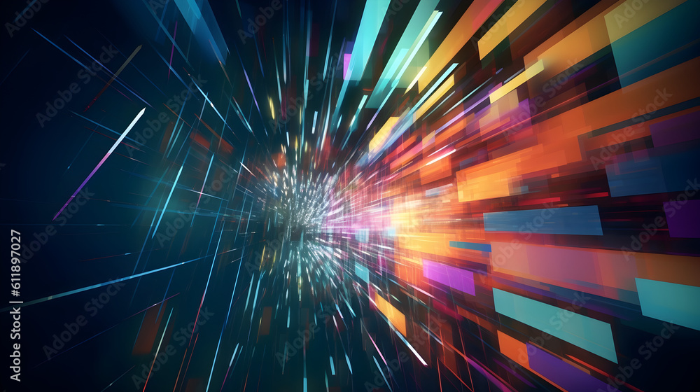 Abstract technology background with futuristic elements, showcasing a ...