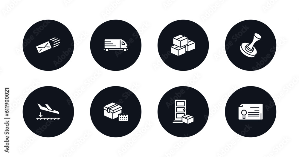 symbol for mobile filled icons set. filled icons such as express mail ...