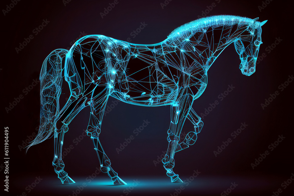 Neural network of a horse with big data and artificial intelligence ...