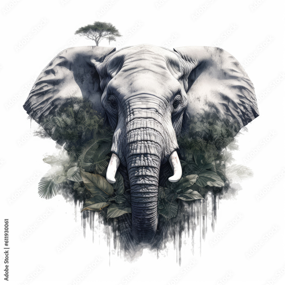 Generative ai illustration of detailed drawing illustration of a ...