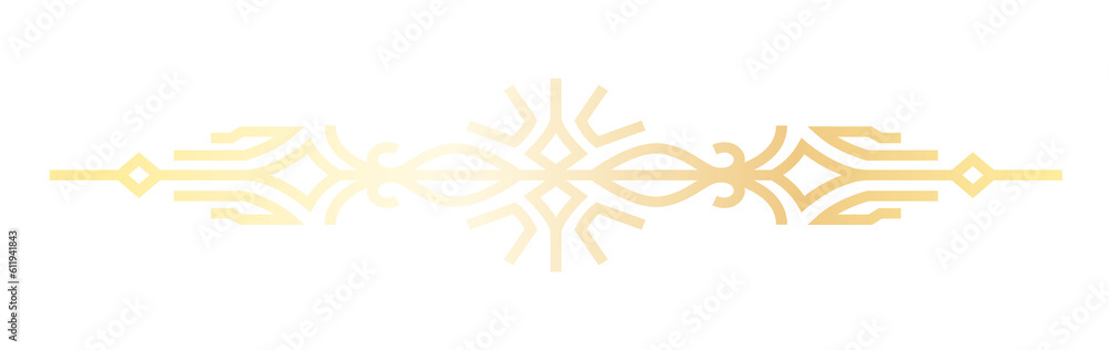 Line art luxury golden border. Abstract golden elegant text divider for ...