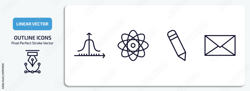 Education Outline Icons Set Education Thin Line Icons Pack Included