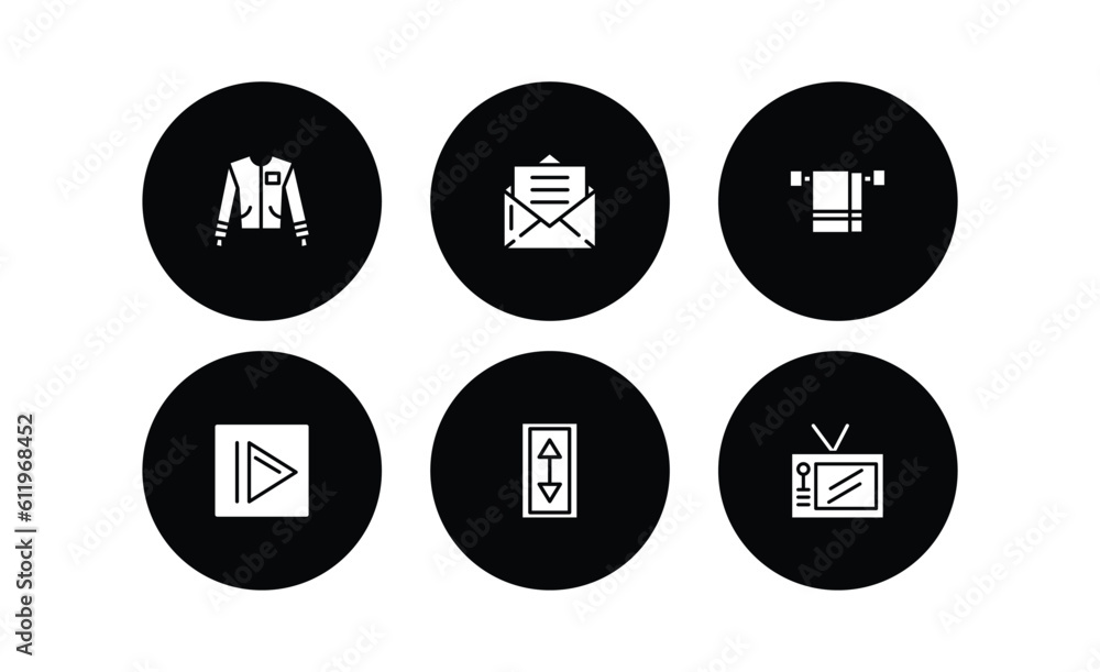 set of basic hotel set filled icons. flat filled icons included varsity ...