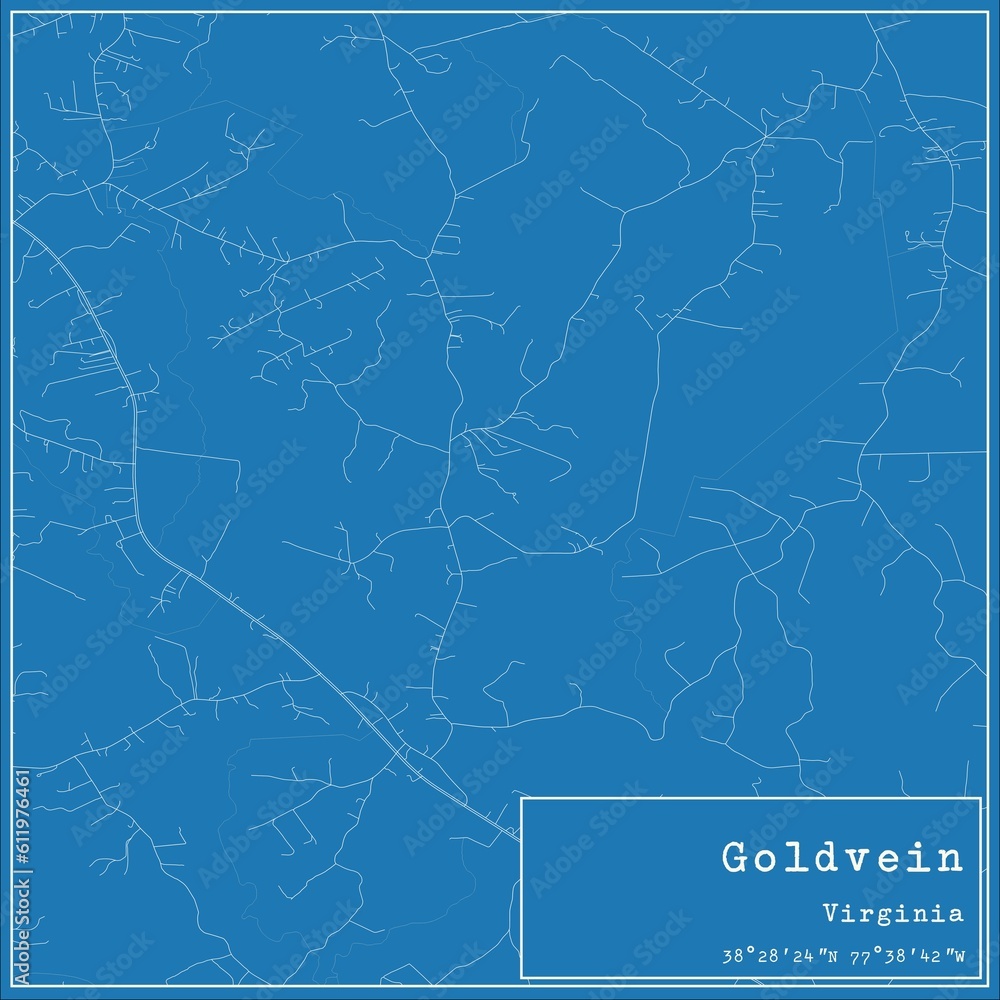 Fototapeta mapa świata dla dzieci Blueprint US city map of Goldvein ...