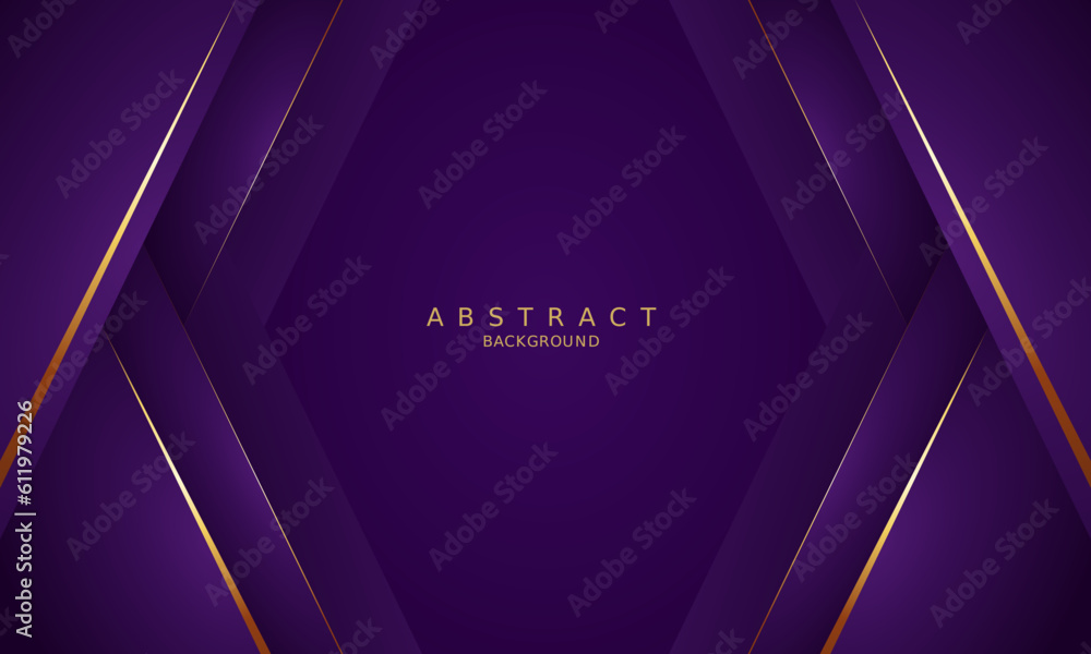 luxury premium purple background and gold line Stock Vector | Adobe Stock