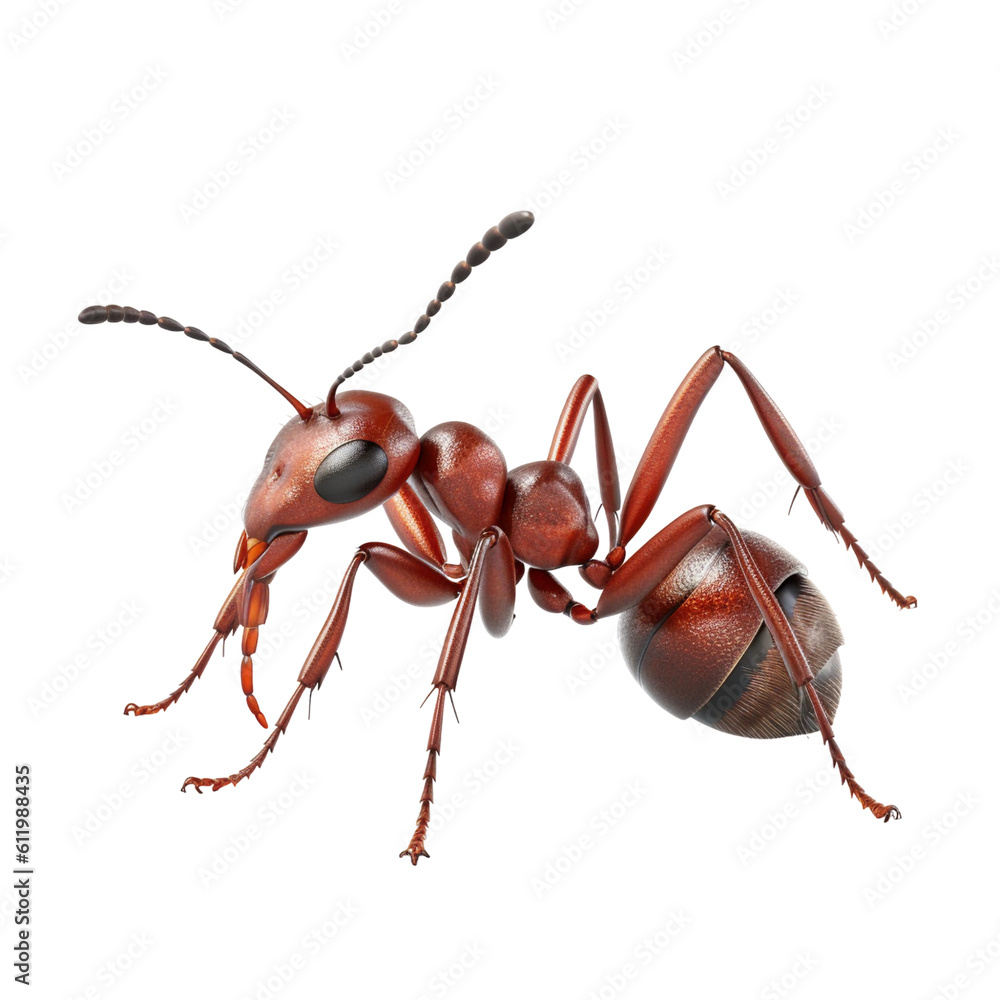 3D Ant Side View, Generative AI ilustração do Stock | Adobe Stock