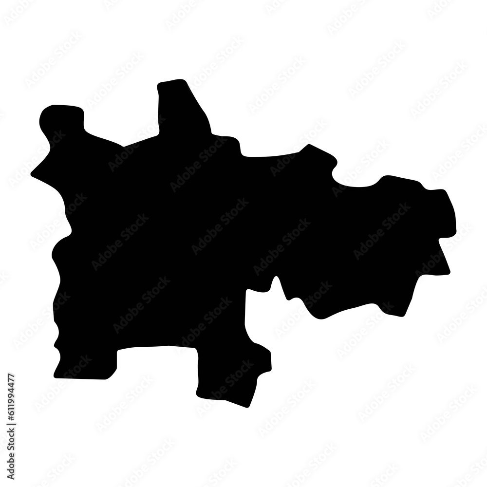 Glasgow map, council area of Scotland. Vector illustration. Stock ...