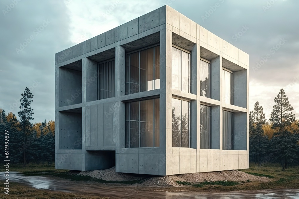 ภาพประกอบสต็อก Building a single slab of reinforced concrete. latest ...