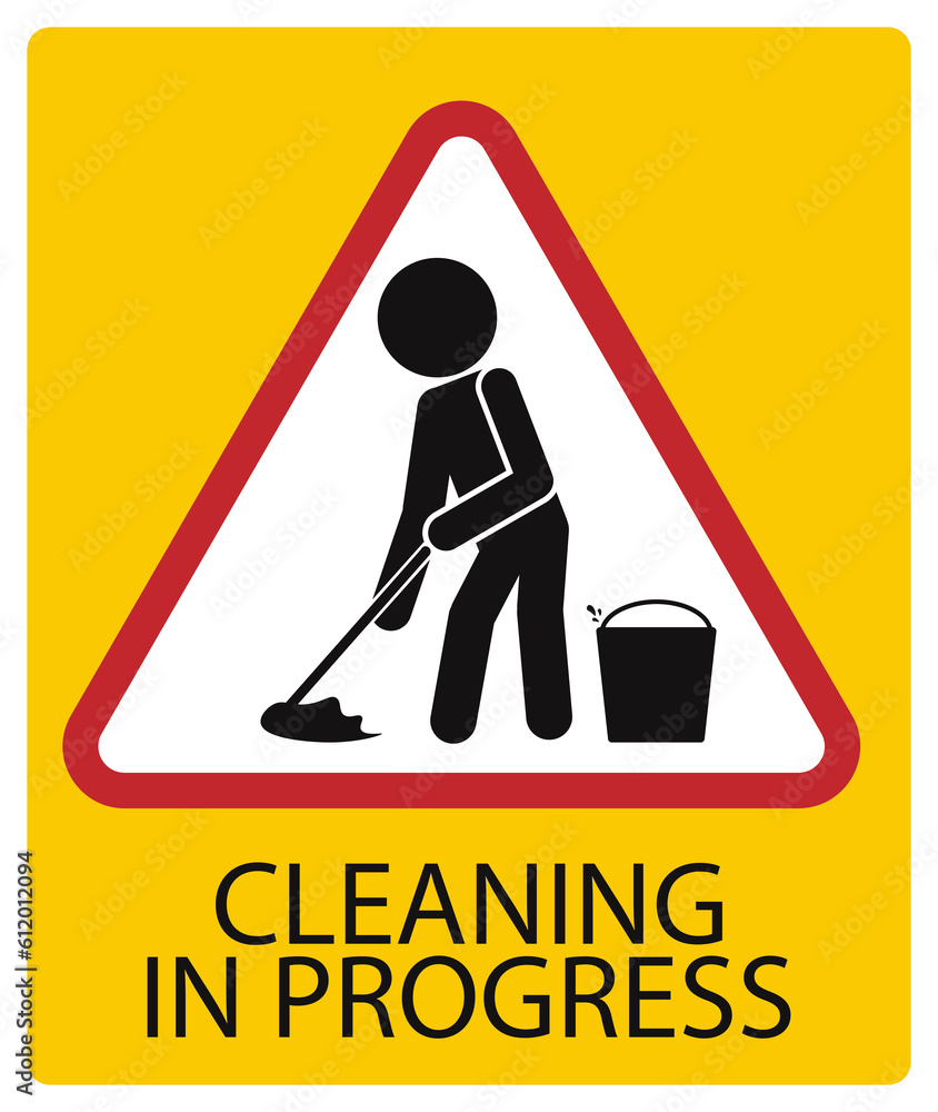 Printable safety sign stickman moping floor with water icon for safety ...