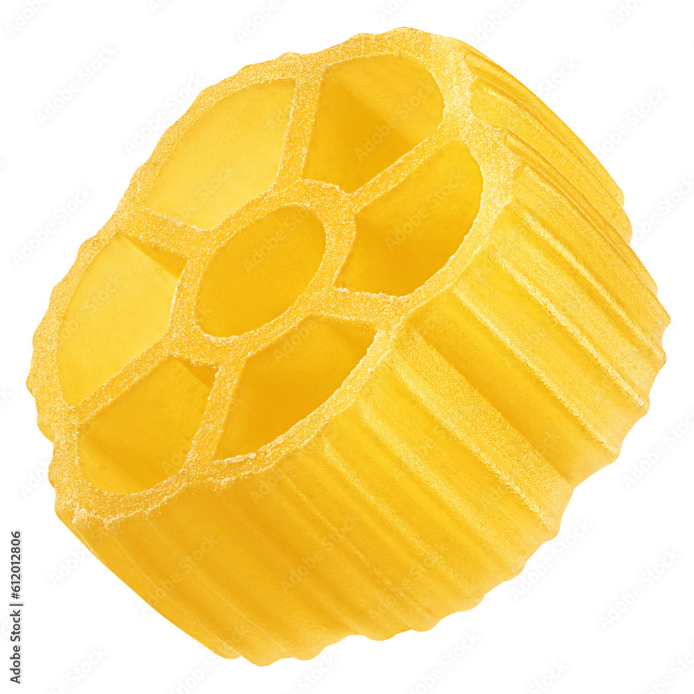 raw Rotelle, uncooked Italian Pasta, isolated on white background, full ...