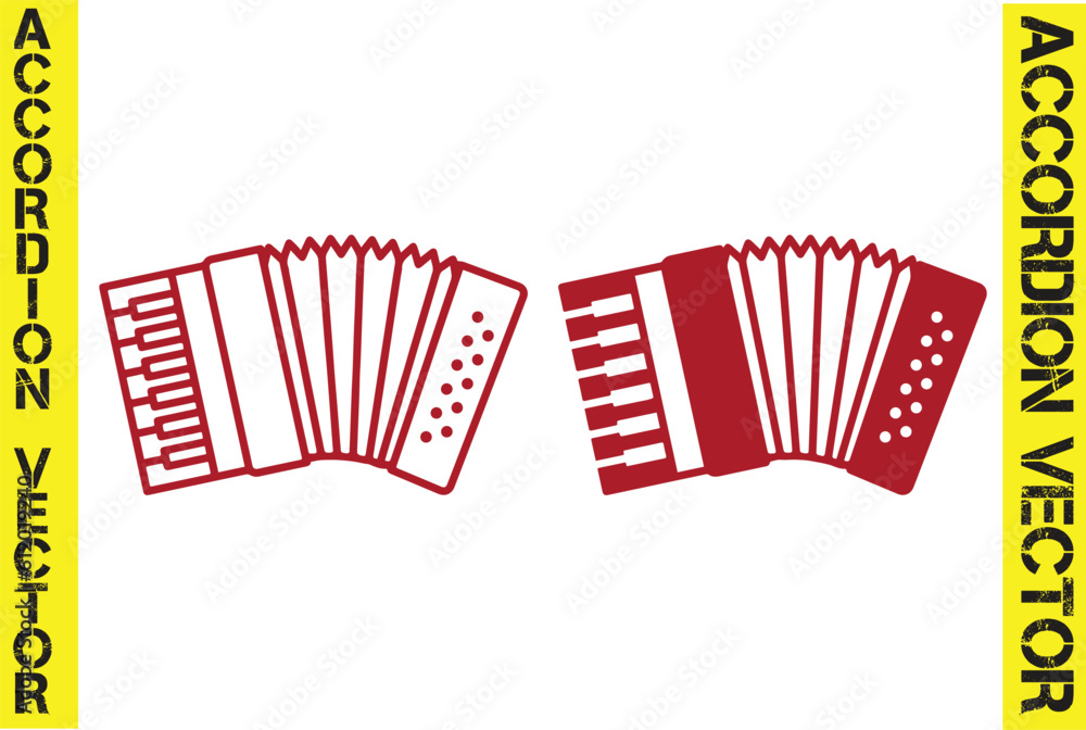 Vetor de Accordion vector image, accordion instrument musical Free ...