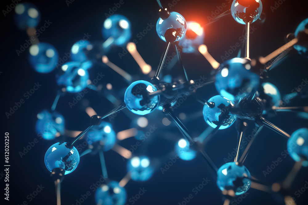 Science Molecular Dna Model Structure Ai Stock Illustration Adobe Stock