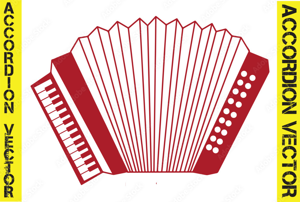 Accordion vector image, accordion instrument musical Free Vector ...