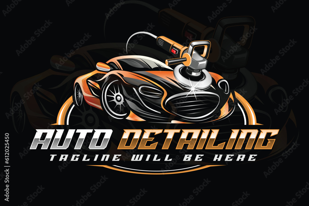 Auto detailing logo car detailing logo car wash logo car clean logo ...