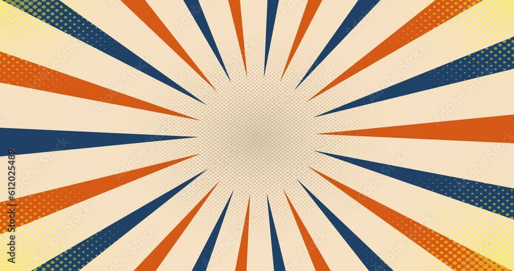 Retro Radial Background Animation. Animated sunburst twist background ...