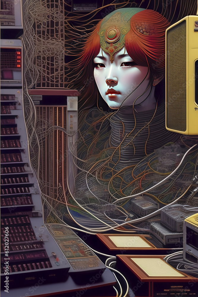 realistic detailed photo rendered in octane 3d , of a big human brain ...