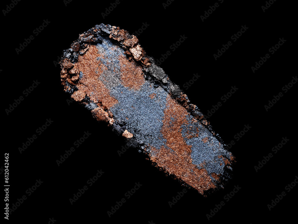 Eyeshadow texture, texture stroke isolated on black background ...