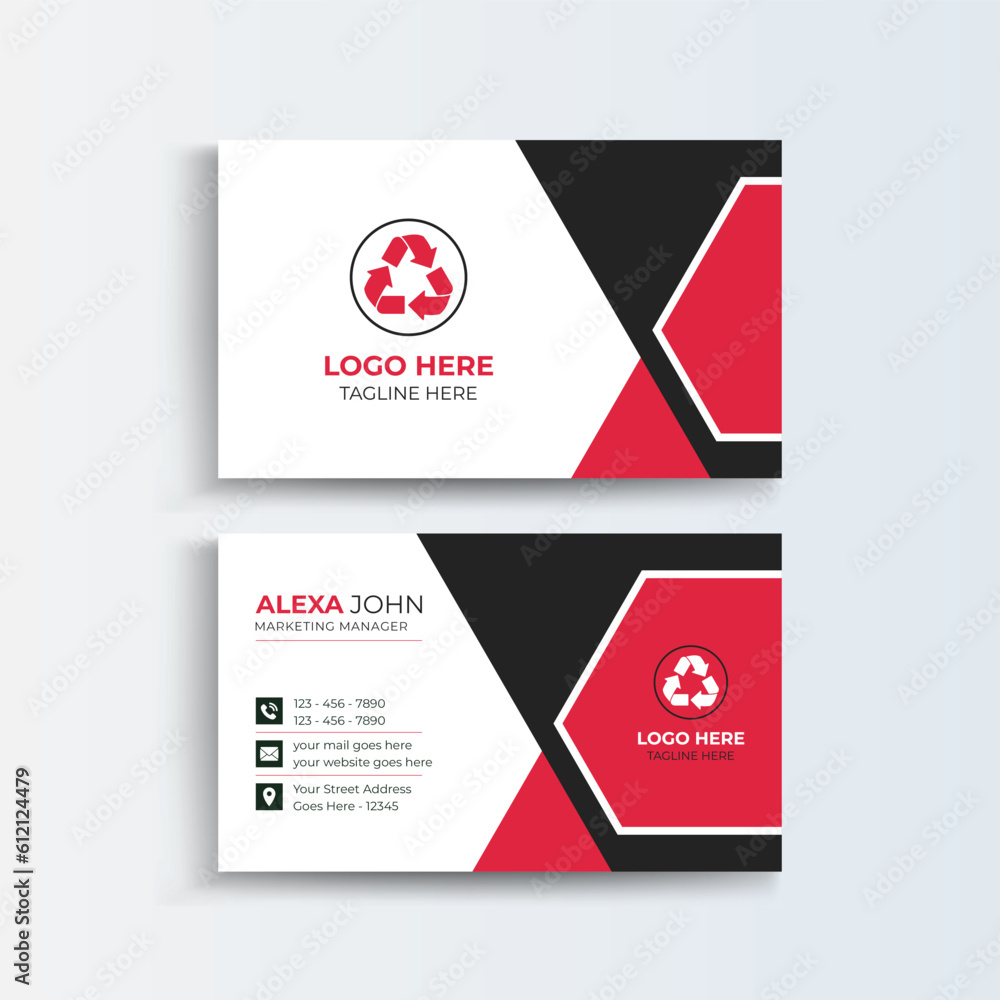 Modern Junk Removal Business Card - Creative and Clean Business Card ...