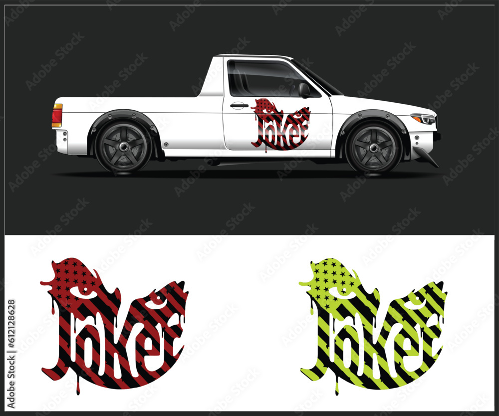 3m Wrap design for vinyl stickers, Car Signs, car wraps Stock Vector ...