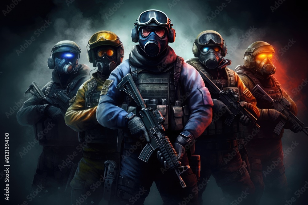 Elite Counter-Strike Squad Executes Precision Maneuvers in Intense ...