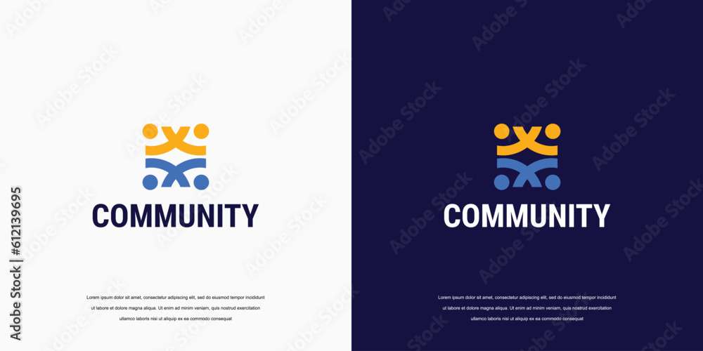 community logo, social group icon Stock Vector | Adobe Stock