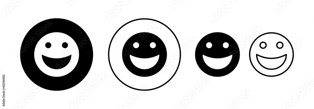 smile icon vector for web and mobile app. smile emoticon icon. feedback ...