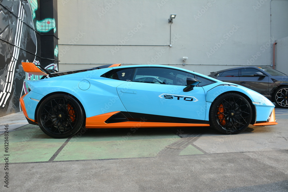 Lamborghini sto at Sneaky mods car meet in Paranaque, Philippines Stock ...