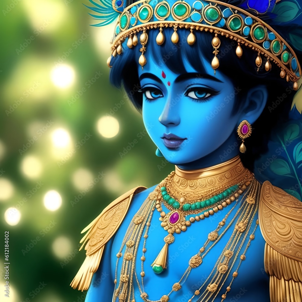 Fictional pictures of childhood of Shri Krishna, The 8th and most ...