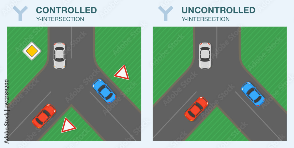 Safe driving tips and traffic regulation rules. Differences between ...