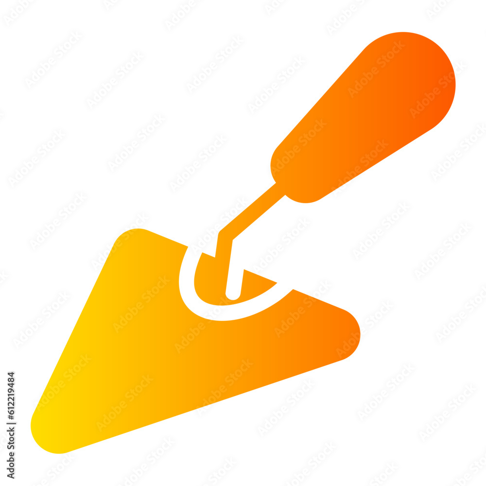 trowel Gradient icon Stock Vector | Adobe Stock