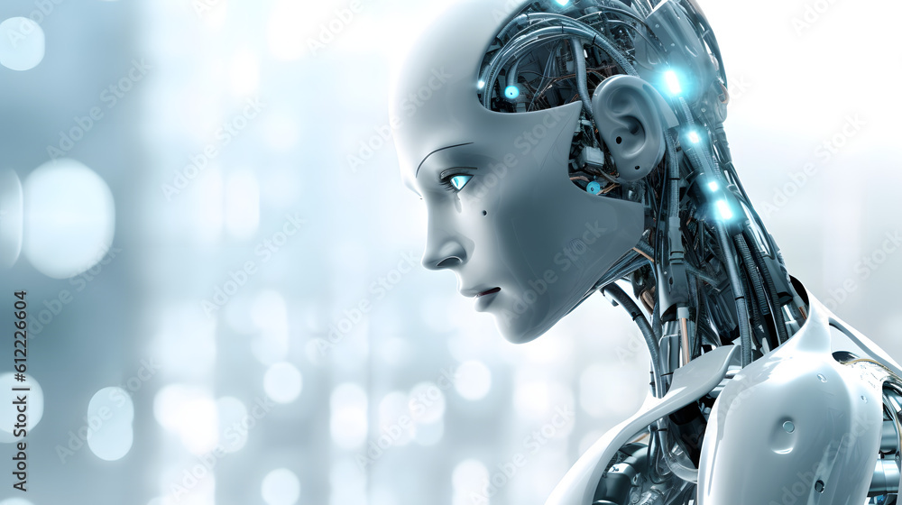 Illustrazione Stock AI, Artificial Intelligence to think like human ...