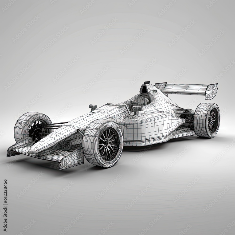sport car 3d render on gray background with shadow and shadow, Sport ...