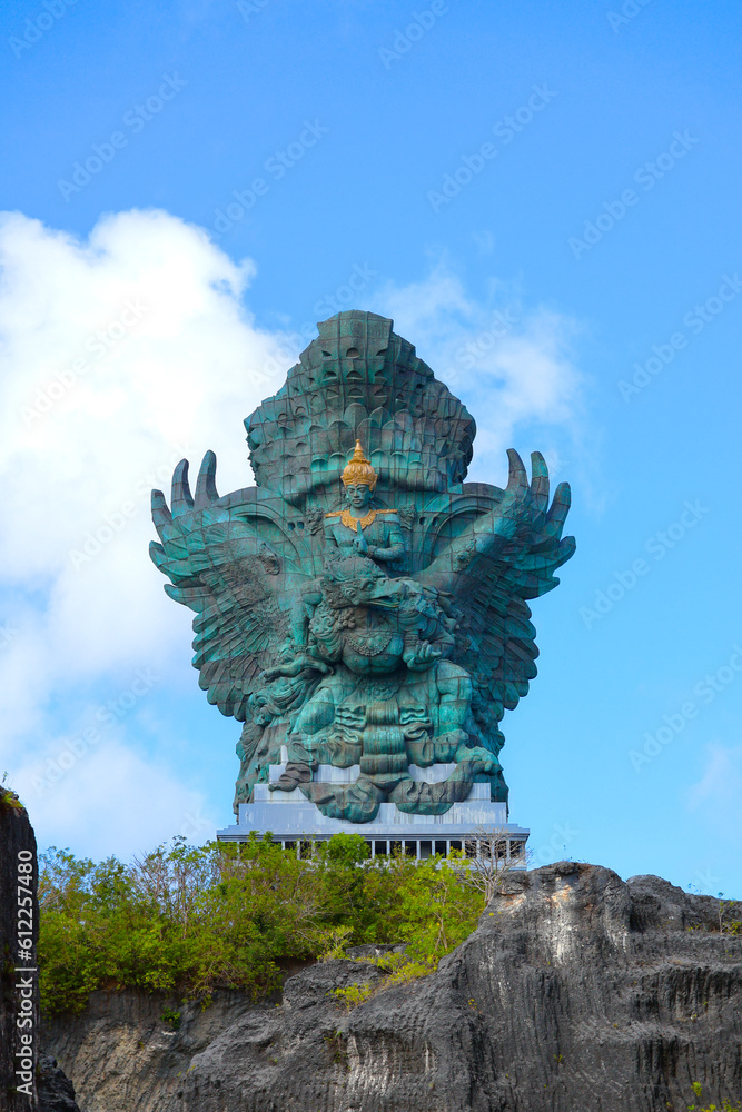 A portrait of Garuda Wisnu Kencana statue, an iconic cultural landmark ...