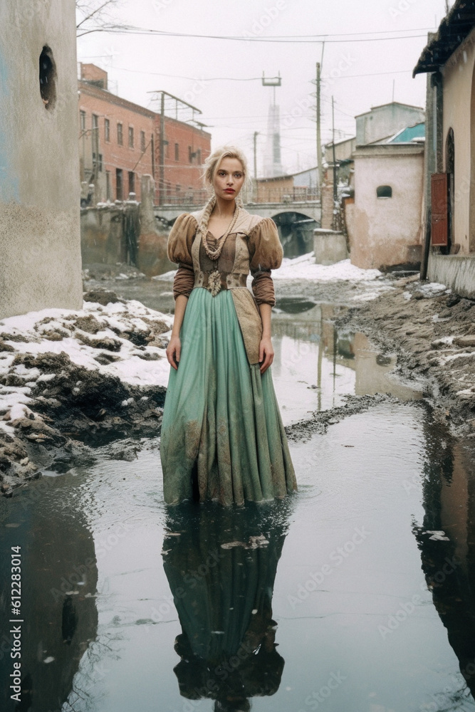 An abstract portrait of princess from a children fairy tale, updated ...