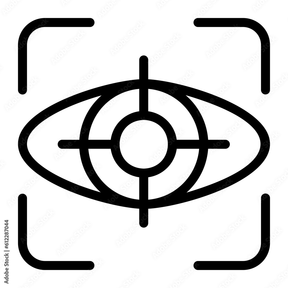 visibility icon Stock Vector | Adobe Stock