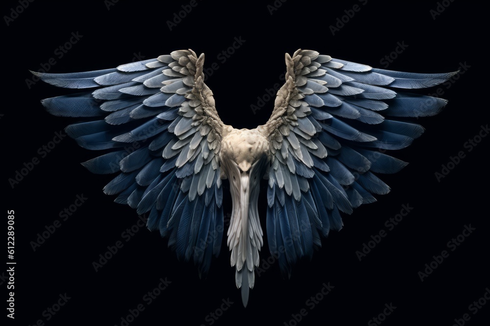 Beautiful Angel wings flying creature bird wings, feather wings Created ...
